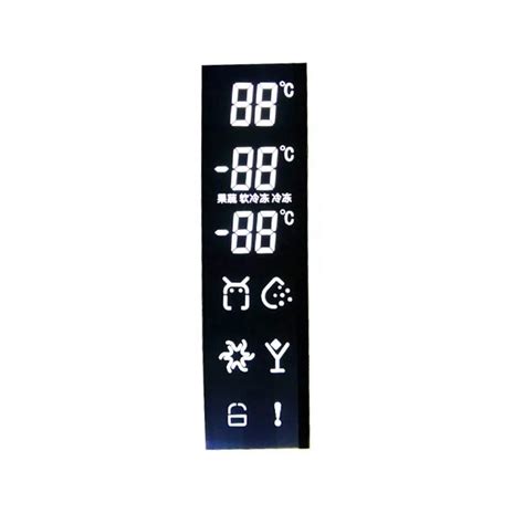 Customized Vatn Black Negative Segment Monochrome Lcd Display Lcd Panel