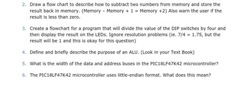 Solved Draw A Flow Chart To Describe How To Subtract Two Chegg