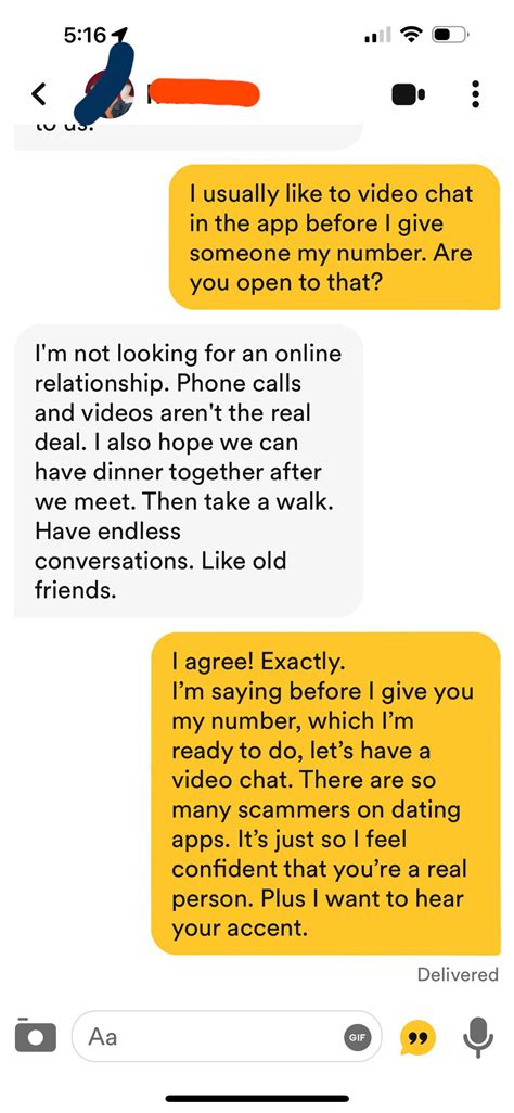 What Is The Scam To Be Verified Ask For My Number But Then Refuse To Chat In The App First