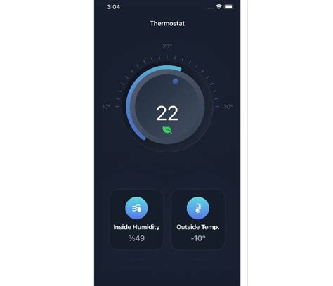 Smart Home Thermostat App Using Swiftui