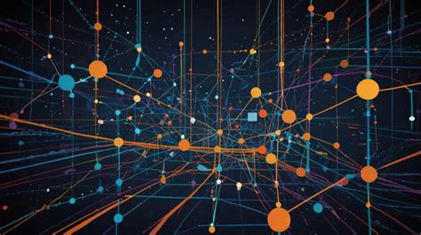 Data Flow Pathways A Cartoon Illustration Of Multiple Pathways Made Of Flowing Lines And