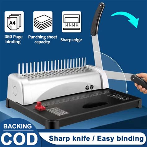 Comb Binding Machine Holes Plastic Comb Binding Machine Office Babe Puncher Binder A Heavy