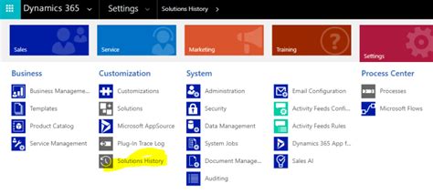 Quick Tip Solution History In Dynamics 365 Msdynamicsblog By Deepesh