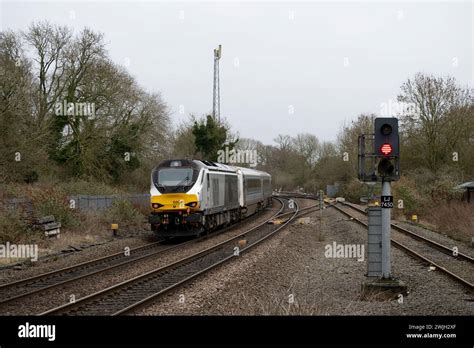 Chiltern Railways Mainline Train Powered By Class 68 Diesel Locomotive No 68010 Hatton