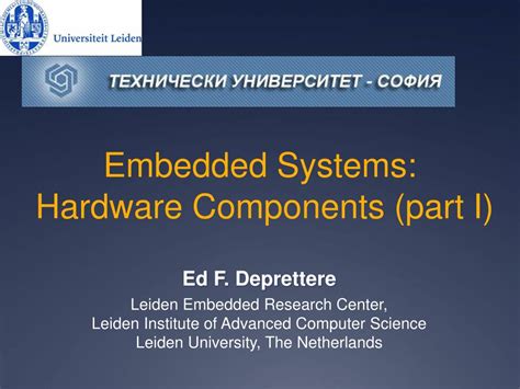 ppt embedded systems hardware components part i powerpoint