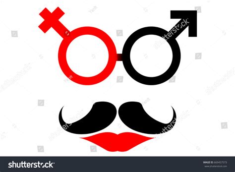 Transgender Symbol Merger Male Female Sex Stock Vector Royalty Free 669457573 Shutterstock