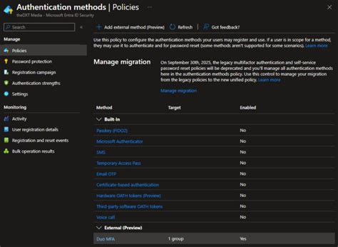 Entra Id External Authentication Methods With Duo Thedxt