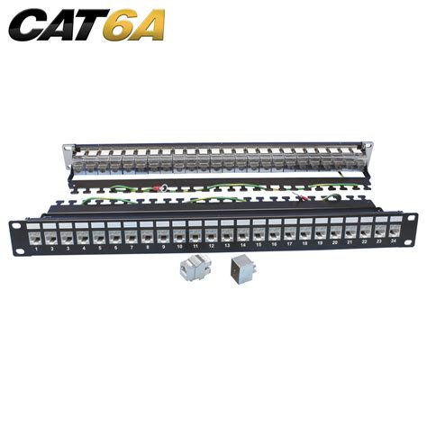 CAT6A FTP SHIELDED PATCH PANEL W MANAGER Quest Technology International