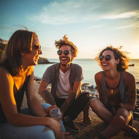 Premium Ai Image Photo Friends Having Fun