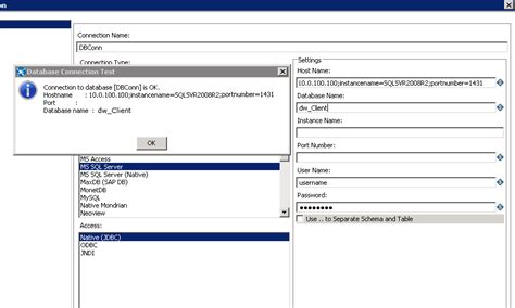 Connecting To Sql Instance With Non Default Port On Pentaho