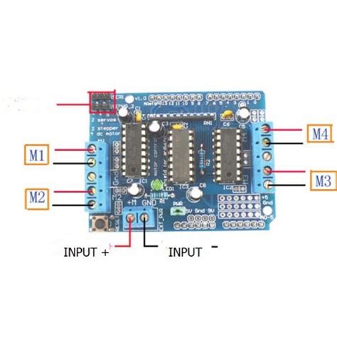 L293d Motor Driver Shield For Arduino Buy Online At Low Price In India