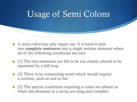 PPT Semi Colons PowerPoint Presentation Free Download ID