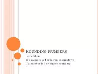 PPT Rounding Numbers PowerPoint Presentation Free Download ID 4219848