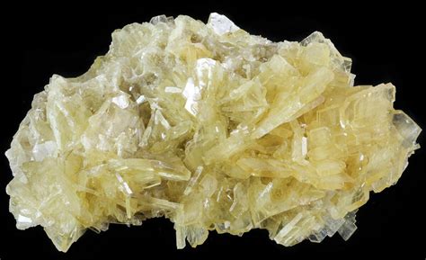 4 3 Yellow Barite Crystal Cluster Peru 64145 For Sale