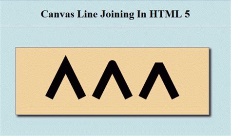 Canvas Line Join Using Html 5