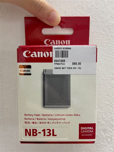 Canon Rechargeable Li Ion Battery Nb 13l Photography Photography