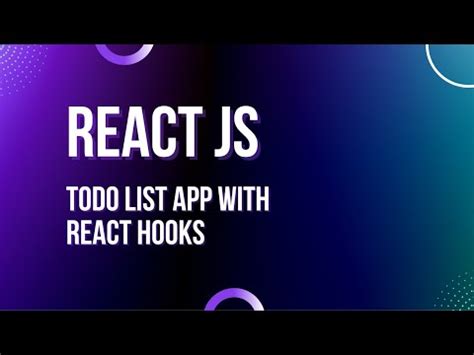 Todo List App Using React Hooks And Styled Components