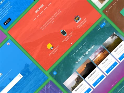 Express Web Framework UI Kit By Richard Wearn On Dribbble