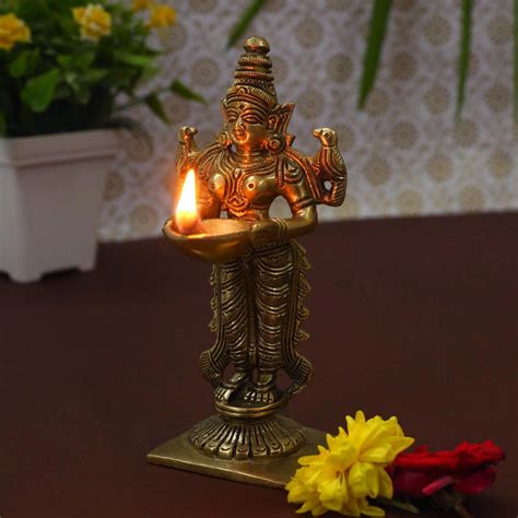 Brass Deepa Lakshmi Idol