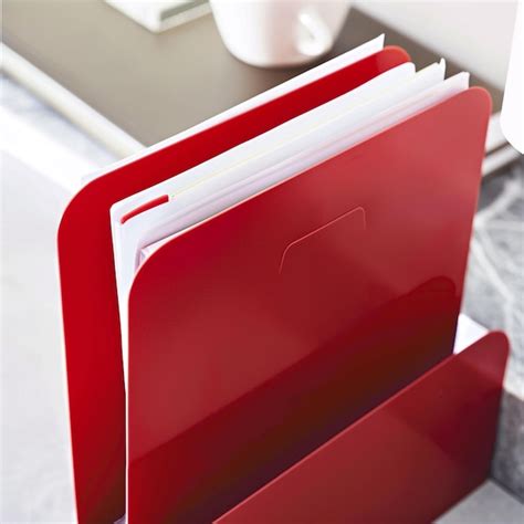 Durable Red File Folder For Efficient Document Management And Office