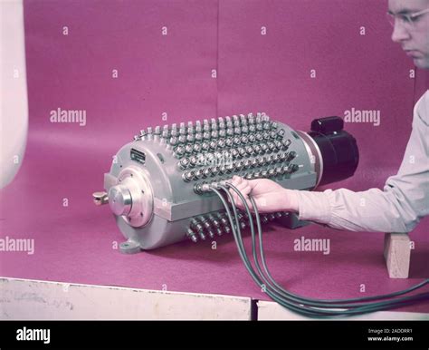 UNIVAC Computer Memory 1950s Operator Attaching Wires To Memory For The UNIVAC 1103 Computer