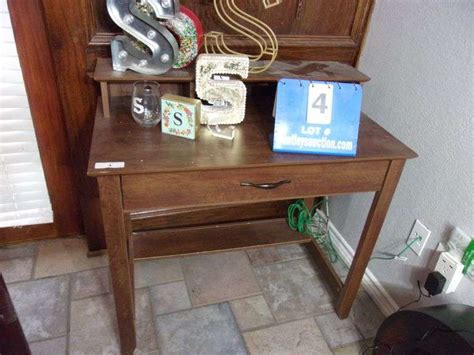 Walnut Grain Small Single Drawer Dest Bentley And Associates Llc