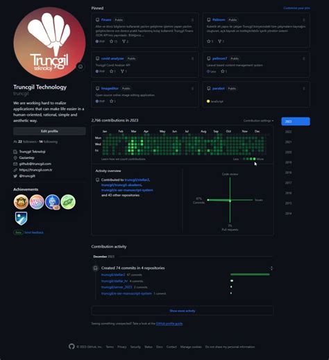 coding githubprofile alwayscoding trunçgil teknoloji