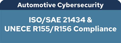 How to comply with ISO/SAE 21434 & UNECE R155/R156 for robust ...