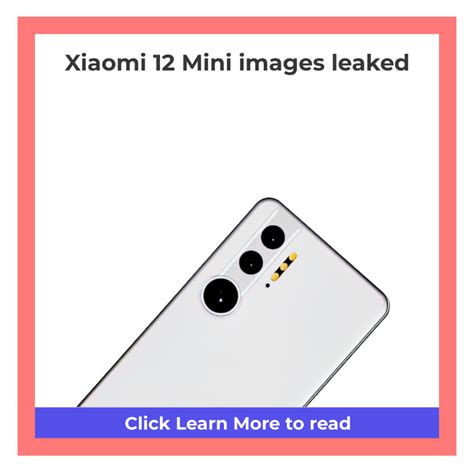 Xiaomi Mini Images Leaked GeekBite