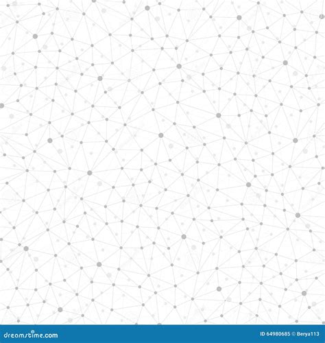 Geometric Abstract Background With Connected Line And Dots For Your