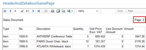 How To Print Header And Details Lines In Different Pages Of A Rdlc