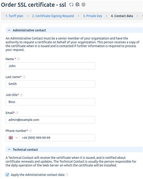 Ordering An Ssl Certificate
