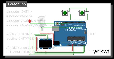 Sensor Temperature Et Calcul Humidité Wokwi Esp32 Stm32 Arduino