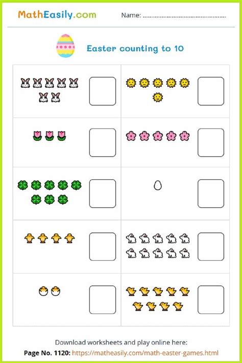 math easter worksheets pdf free download