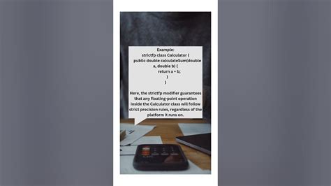 Strictf In Java Explain Strictf Java Codeexplanation Code Tech Javalanguage Youtube