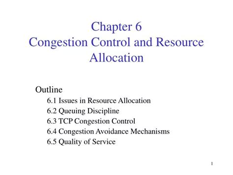 Ppt Chapter 6 Congestion Control And Resource Allocation Powerpoint Presentation Id3217592