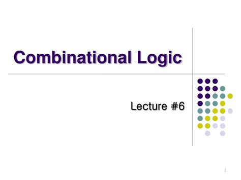 Ppt Mobile Computer Special Lecture Combinational Logic Circuits Overview Powerpoint