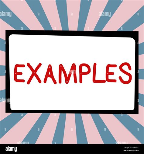 conceptual display examples concept meaning photo sample model to