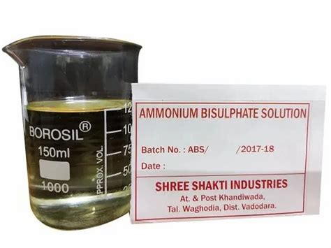 Ammonium Bisulphite 70 Solution At ₹ 24 Kg Ammonium Bisulfite In Vadodara Id 2856184370833