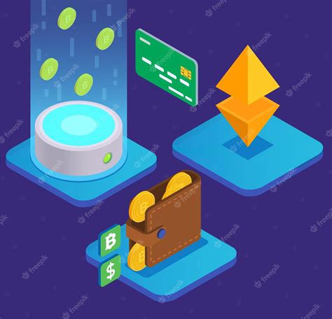 Free Vector Web 3 0 Technology Isometric Concept With Cryptocurrency Symbols Vector Illustration