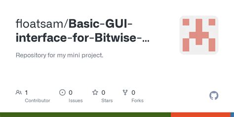 Github Floatsam Basic Gui Interface For Bitwise Operations Calculation Repository For My Mini