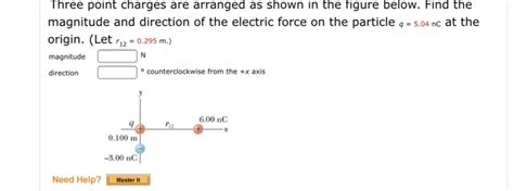 Solved Three Identical Point Charges Each Of Mass M0350
