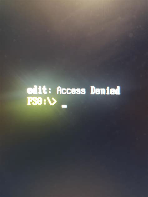 Edit Startup Nsh Access Denied How Can I Fix This R Kvm
