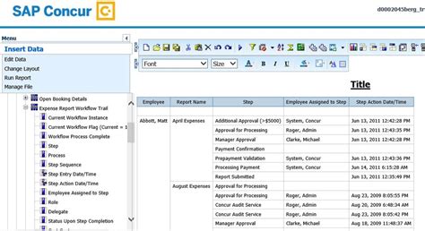 Solved Report Approval Status Sap Concur Community