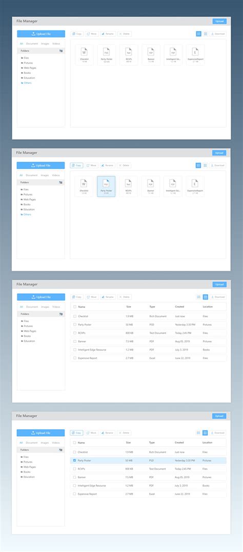 File Manager On Behance