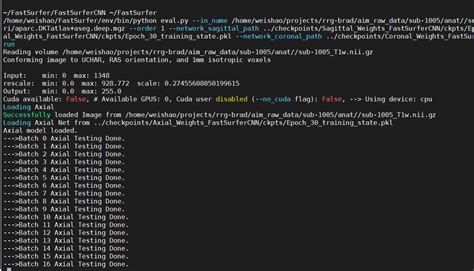 FastSurfer Wei S Menu For Neuroimage Documentation