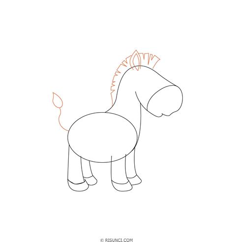 Как нарисовать зебру поэтапно 🖌 Рисунки карандашом поэтапно