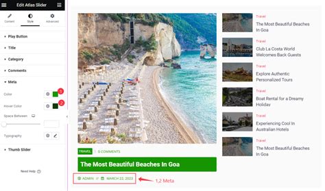 How To Use Atlas Slider Widget By Ultimate Post Kit