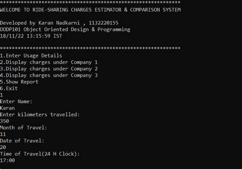 GitHub Karan Nadkarni Ride Sharing Charges Estimator Comparison System A Simple Java