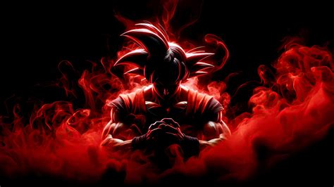 Goku Con Aura Roja Anime Fondo De Pantalla 4k Id12969